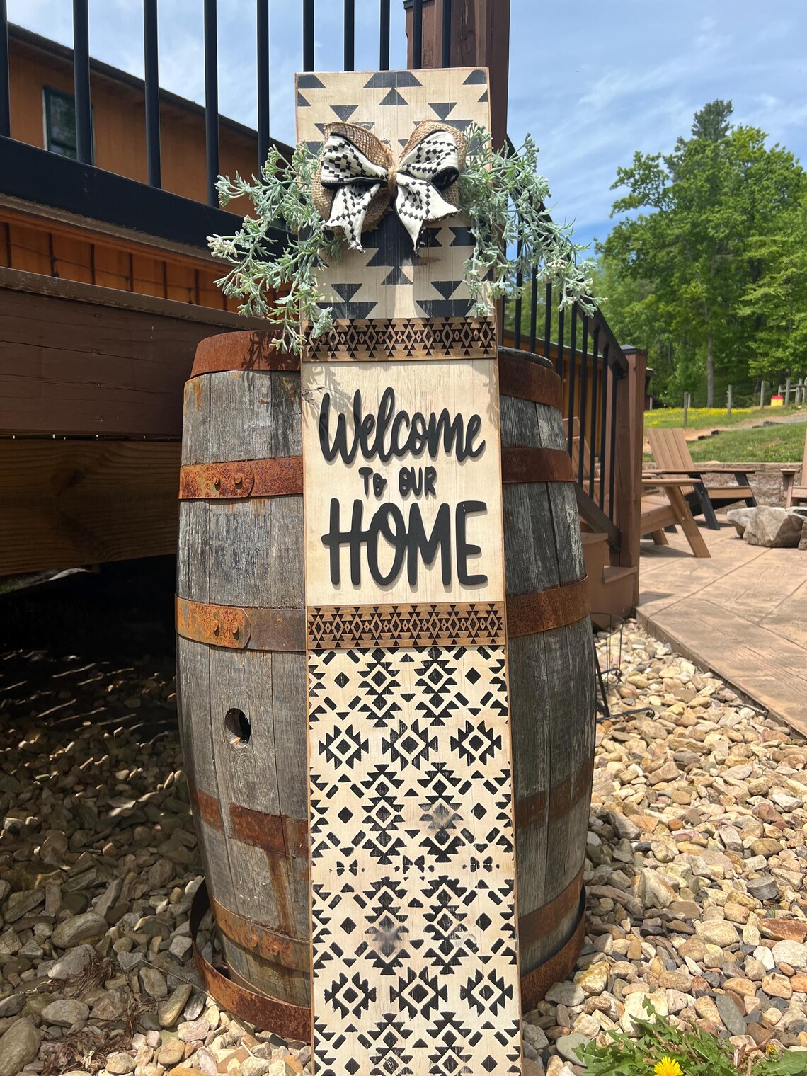 Welcome to Our Home Porch Leaner Sign/ Porch Sign/ Sign for Porch/ 3D ...
