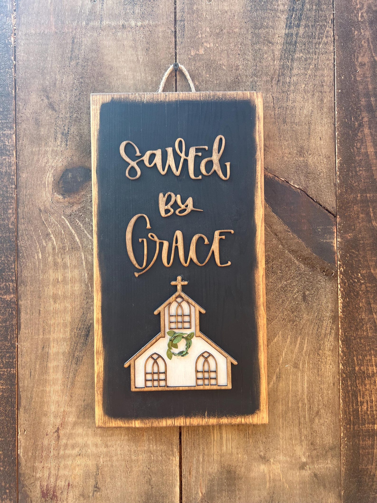 Saved by Grace Sign| Christian Sign| Religious Wall Sign |christian ...