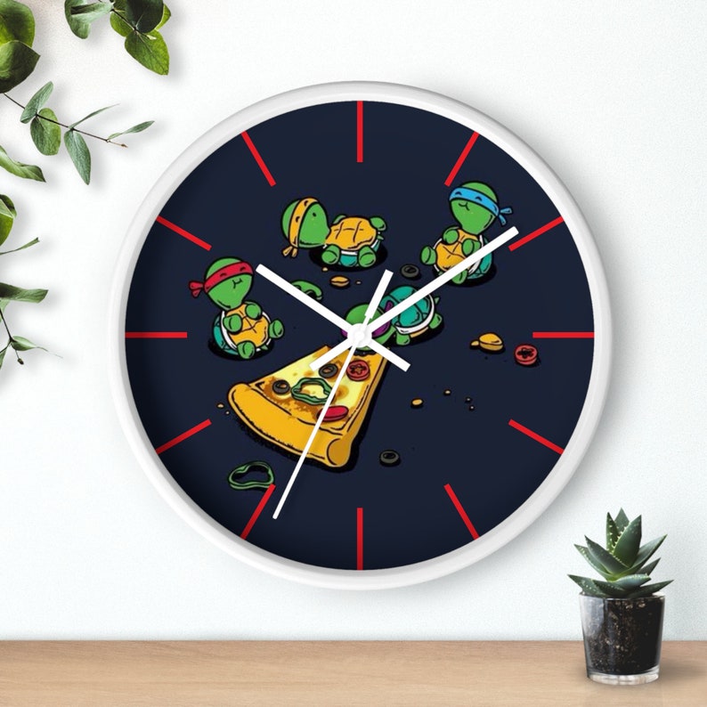 Ninja Turtle Wall Clock, Cartoon Clock, Clock for Kids, Anime Clocks - Etsy