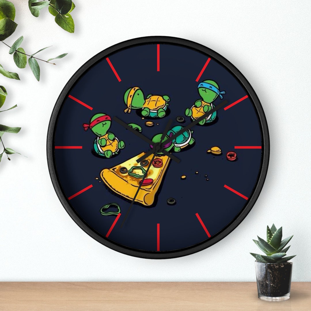 Ninja Turtle Wall Clock, Cartoon Clock, Clock for Kids, Anime Clocks - Etsy
