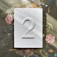 Watercolor Table Numbers | Paper Table Numbers | Custom Table Number ...