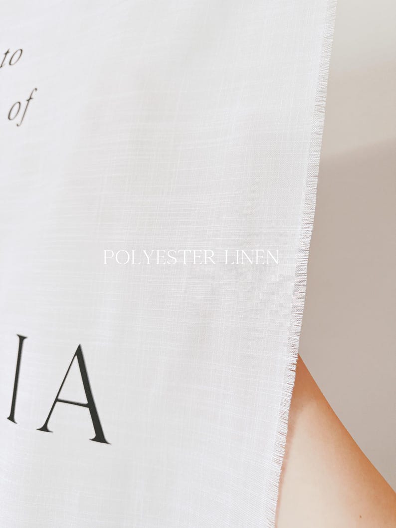 In Memory of Premium Linen Signage Size 20x60 Inch Custom in Memory of ...