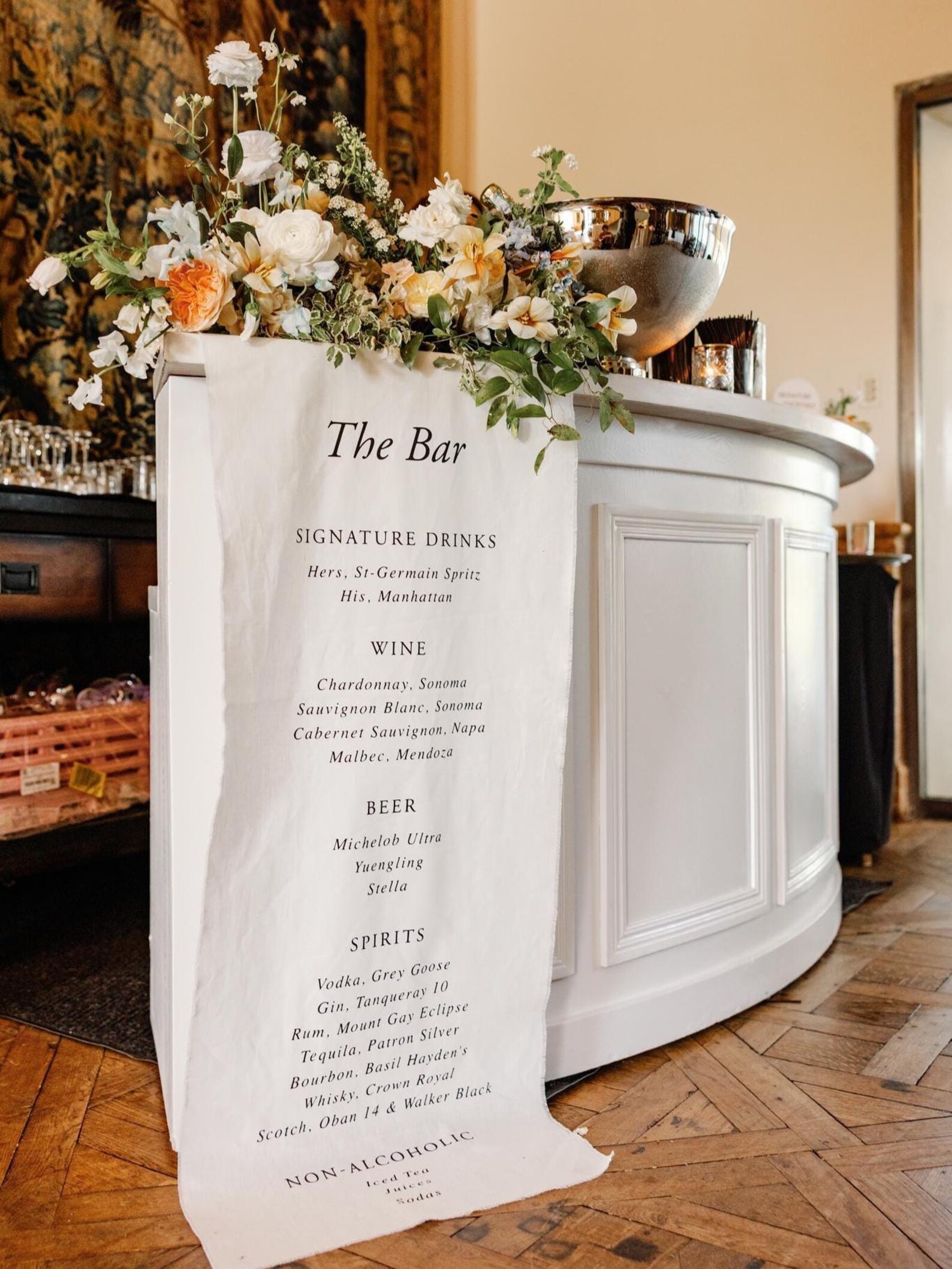 Bar Menu Sign, Custom Fabric Banner, Size 20x56 Inch - Etsy