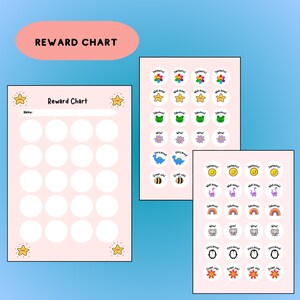 Printable Reward Chart Girls Potty Training Chart Print at Home Star ...