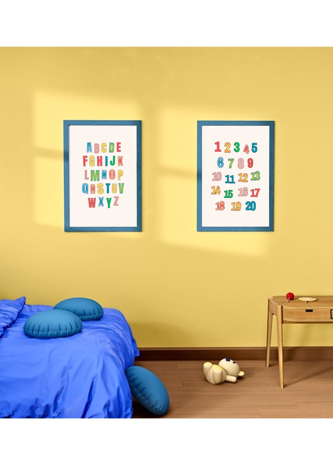 Alphabet Poster Educational Poster Toddler Playroom Decor Printable Abc ...