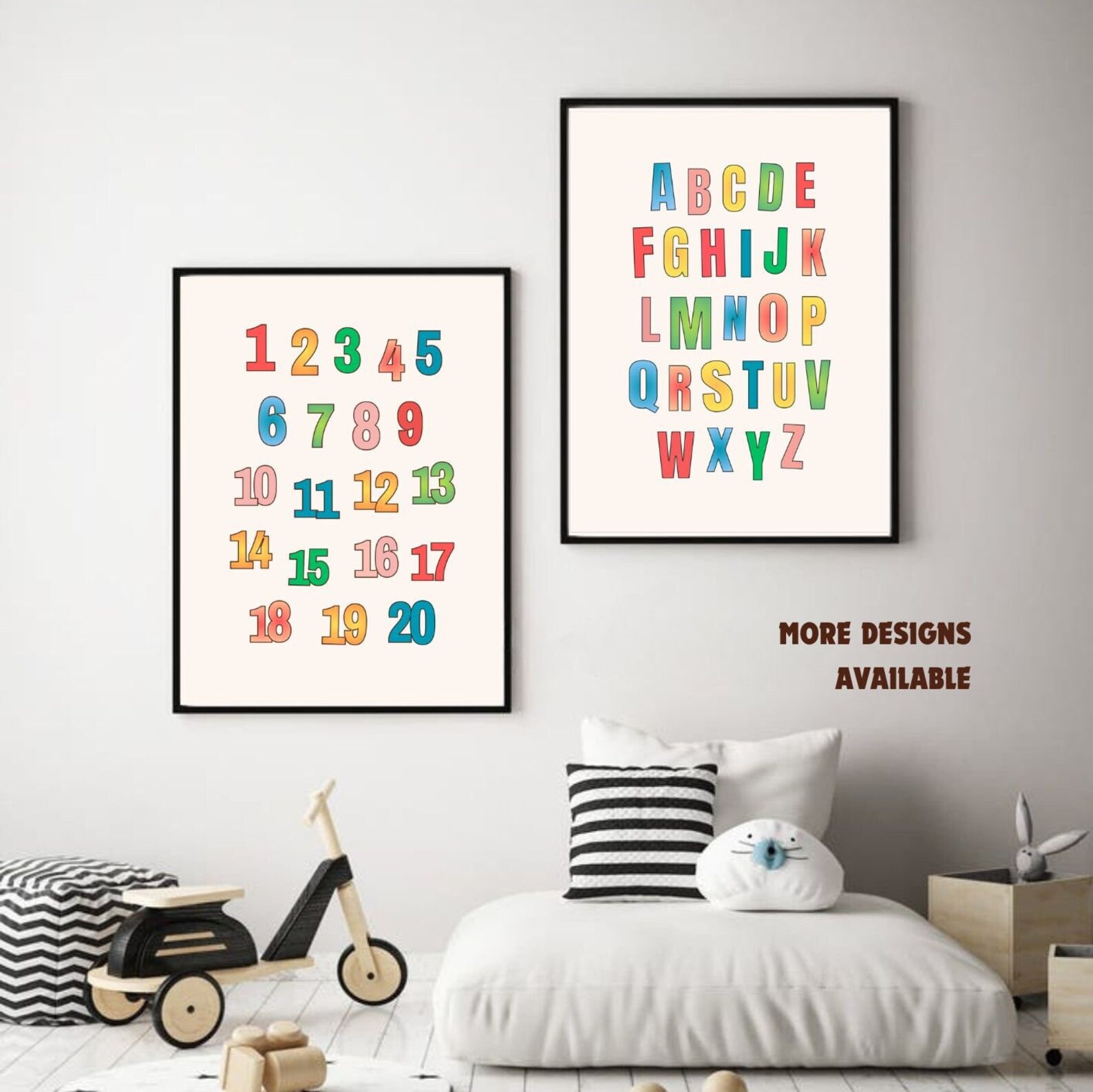 Shapes Poster: Kids Educational Wall Art (digital Download) - Etsy