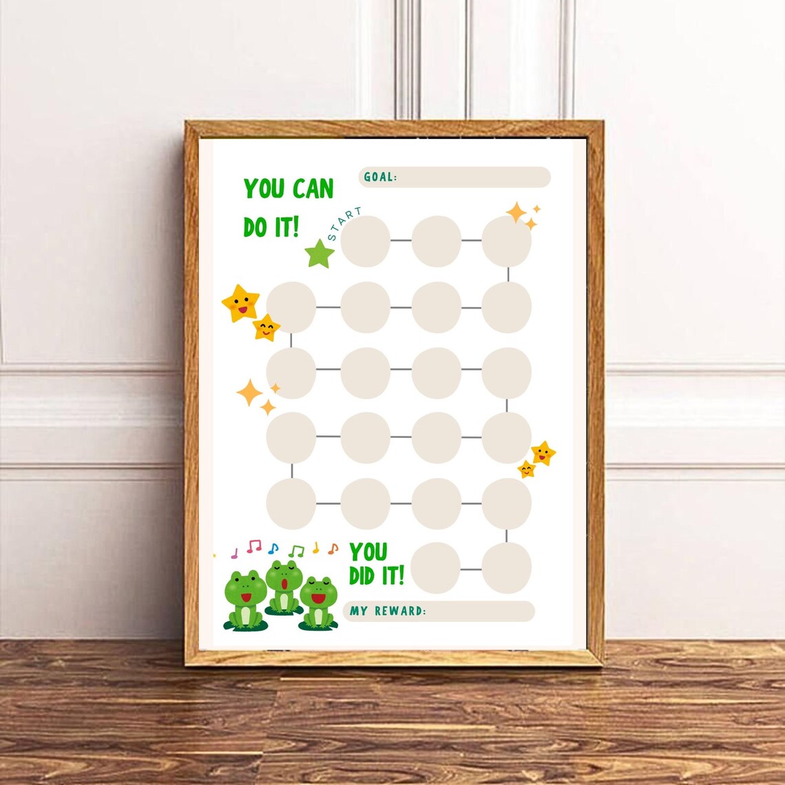 Frog Reward Chart: Kids Behavior & Potty Training (printable) - Etsy