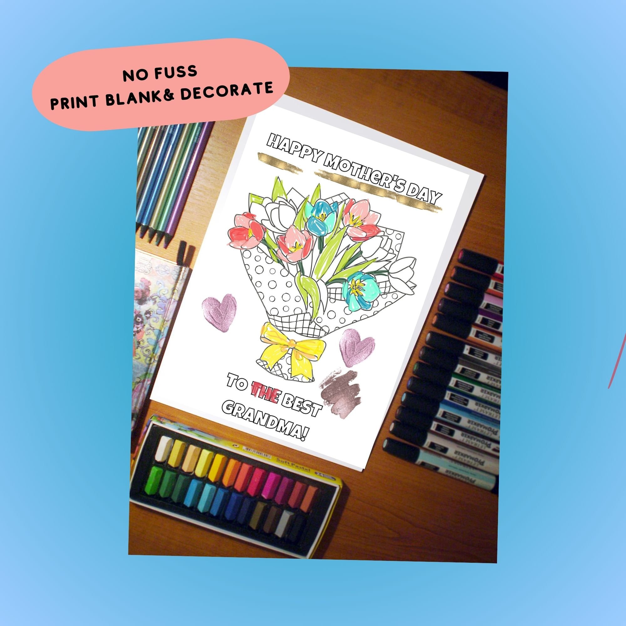 Printable Mothers Day Activity Personalised Mothers Day Gift Grandma ...