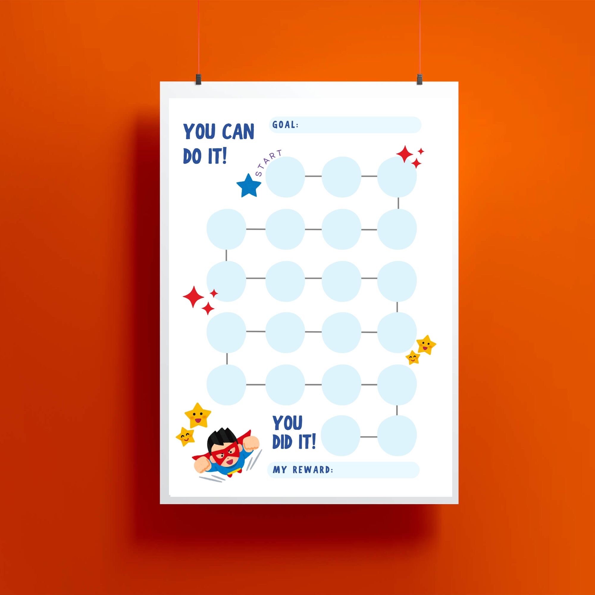 Printable Reward Chart Toddler Behaviour Chart Kids Reward Chart ...