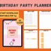 Printable Birthday Party Planner: Event Checklist (PDF Download) - Etsy
