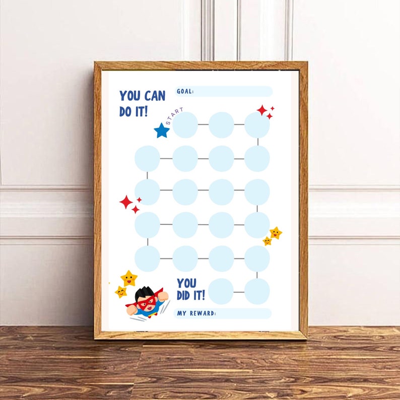 Printable Kids Reward Chart: Toddler Behavior, Preschool Teacher ...