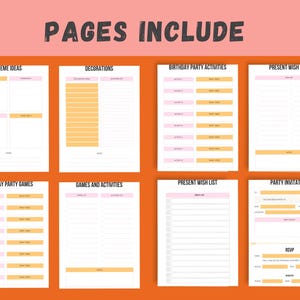 Printable Birthday Party Planner: Event Checklist (PDF Download) - Etsy