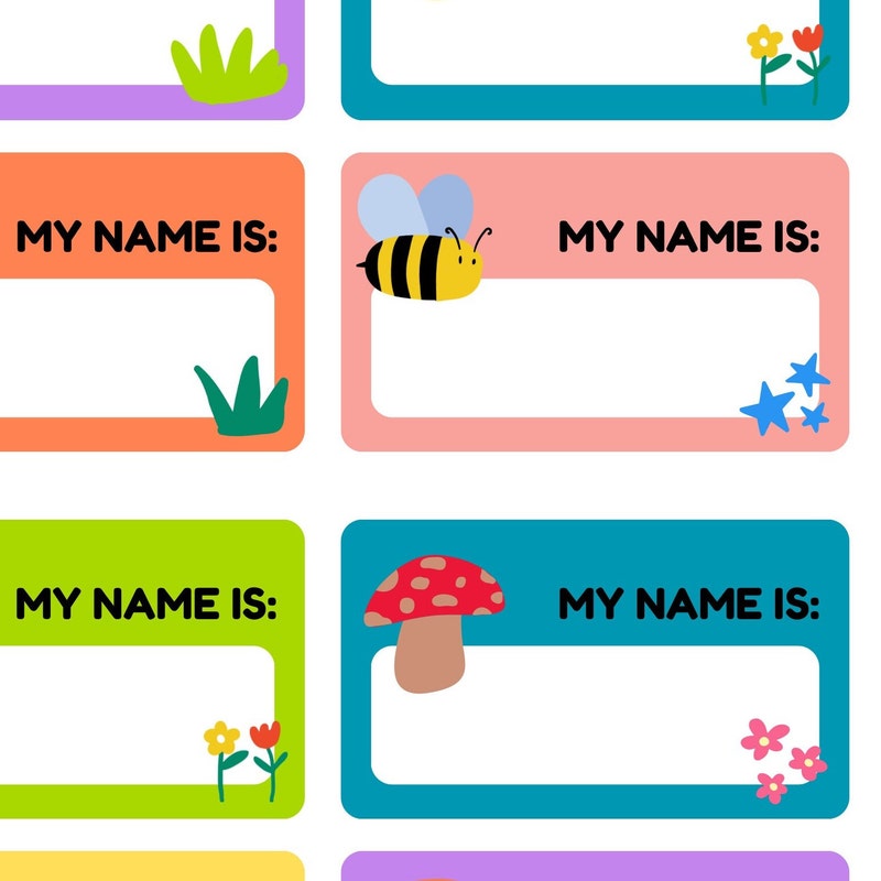 Canva Student Name Plate - Etsy