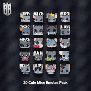 100 + Twitch Emotes Package - Etsy