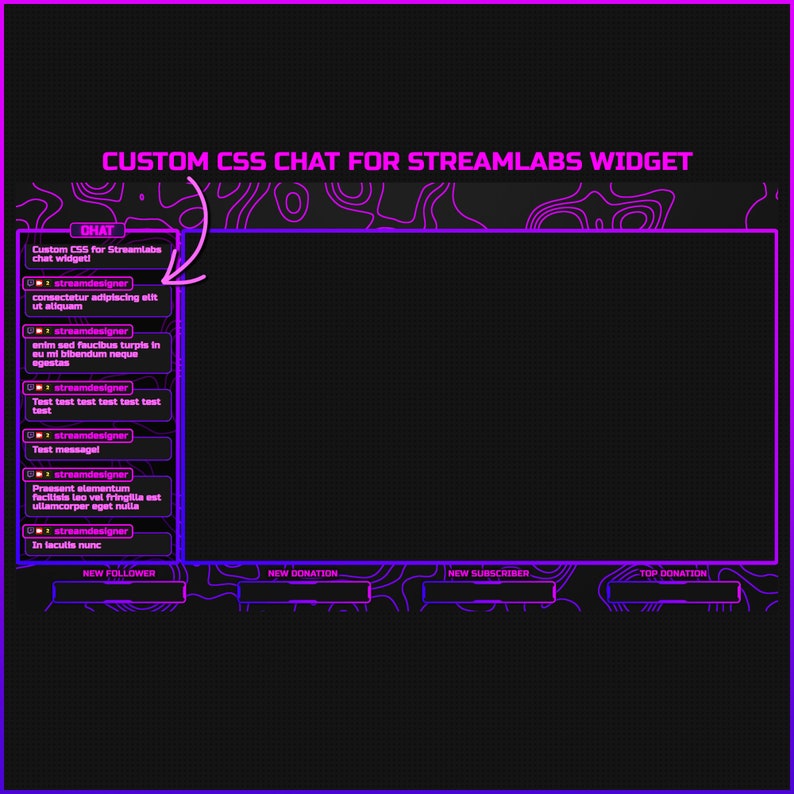 Animated Purple Stream Overlay Package: Twitch, Youtube, OBS ...