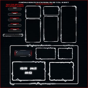 Overlays Stream Animated DARK NEON Style Twitch Package - Etsy