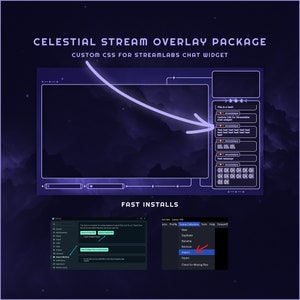 Animated Stream Package Stream Overlay Transition Panels PURPLE DARK ...