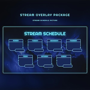 Celestial Dark Blue Animated Stream Overlay Package - Etsy