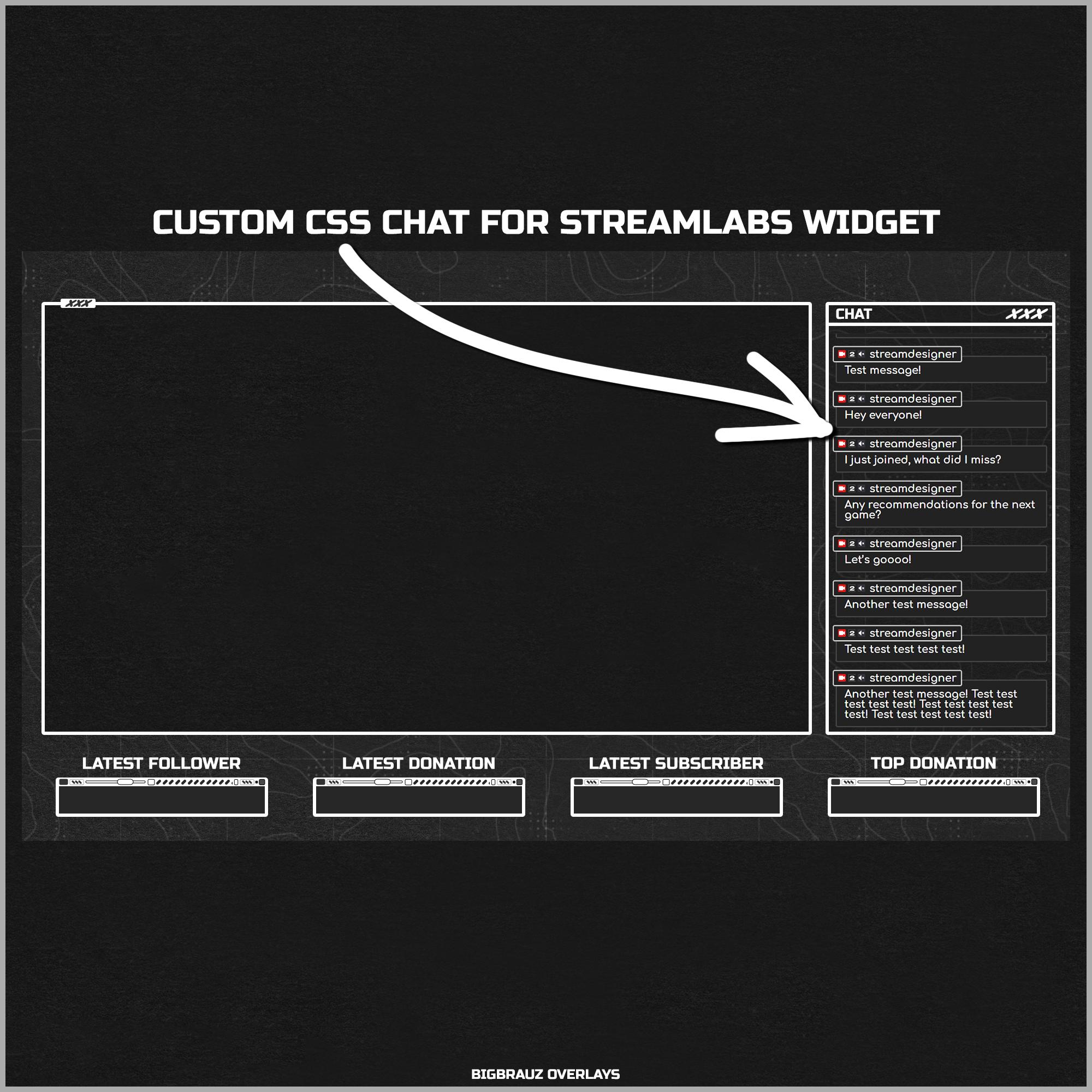 Animated DARK Stream Overlays Package for Twitch, Youtube, OBS, and ...