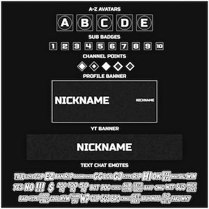 Animated DARK Stream Overlays Package for Twitch, Youtube, OBS ...