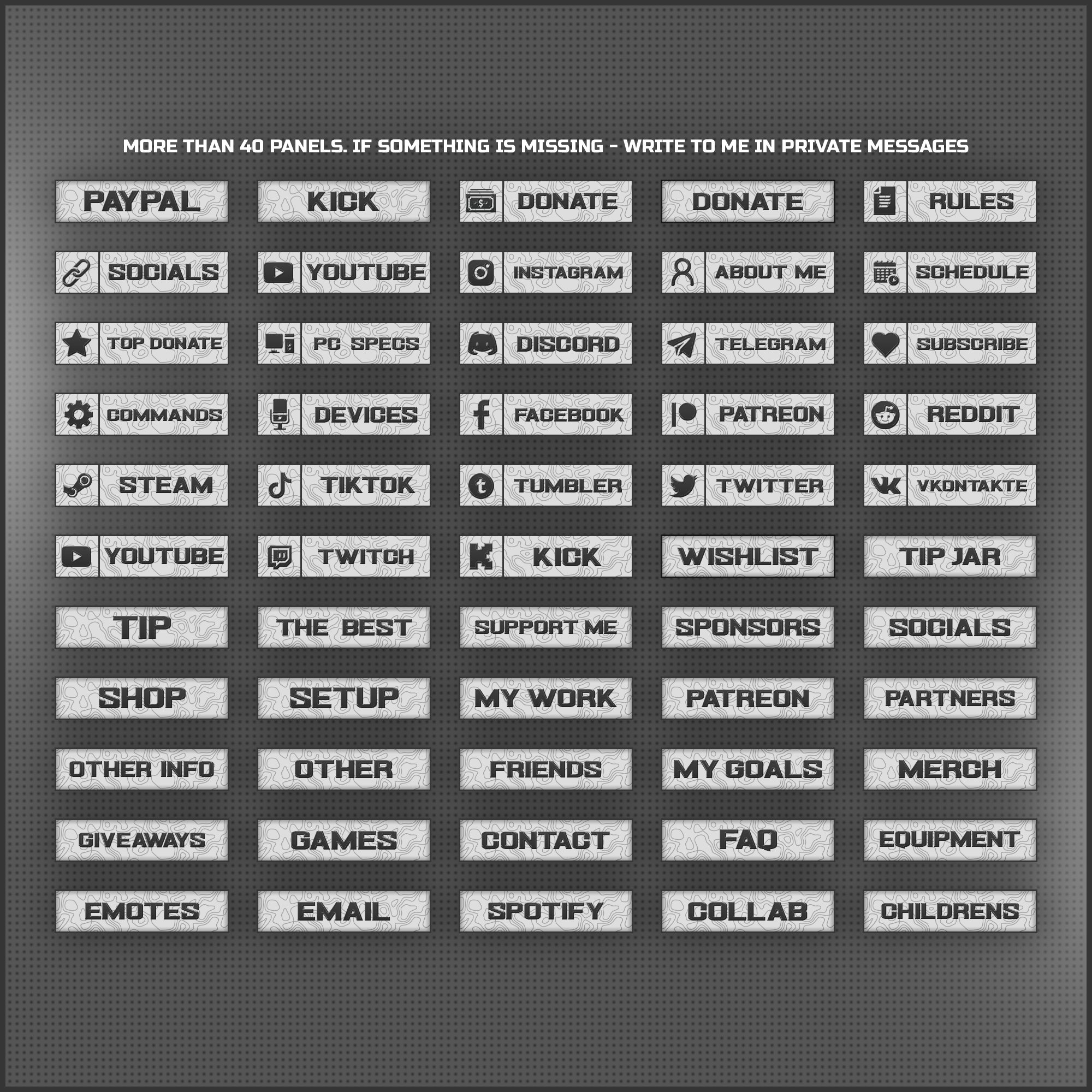 Animated WHITE Stream Overlays Package for Twitch, Youtube, OBS ...