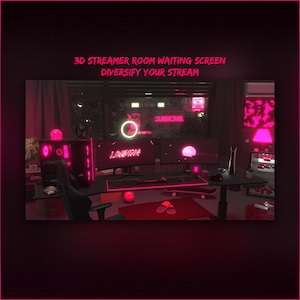 PINK NEON Stream OVERLAYS Package With Lighting Effects - Etsy