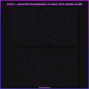 Animated PURPLE NEON Stream Overlays Package for Twitch, Youtube, OBS ...