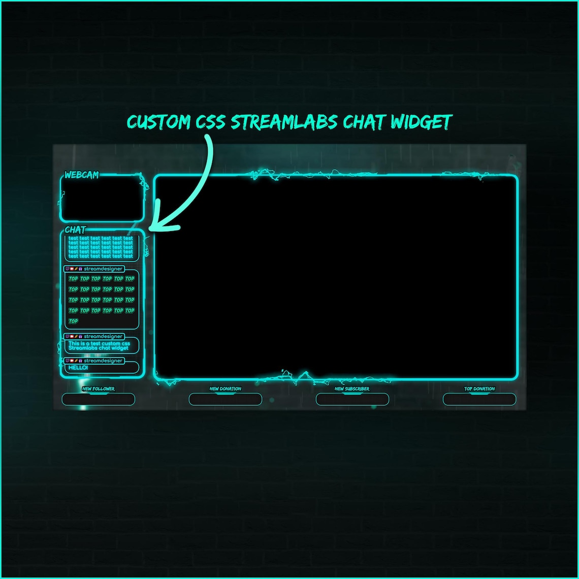ANIMATED Green Neon STREAM OVERLAYS for Twitch, Youtube (obs Studio and ...