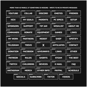 Animated DARK Stream Overlays Package for Twitch, Youtube, OBS ...