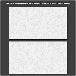 Animated WHITE Stream Overlays Package for Twitch, Youtube, OBS ...