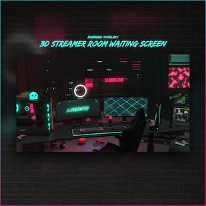 Overlays Stream Animated Neon Style Twitch Package - Etsy