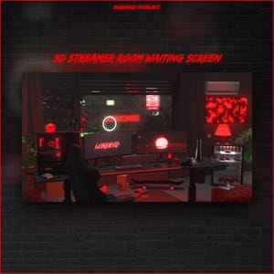 OVERLAYS Stream Animated RED NEON Style Twitch Package - Etsy