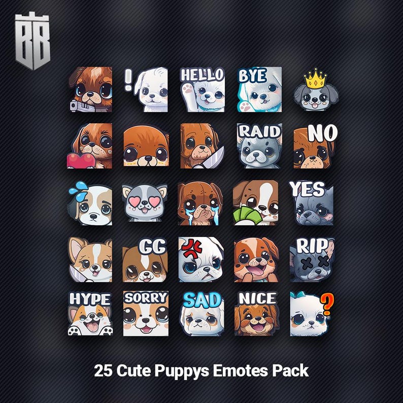 100 Twitch Emotes Package - Etsy