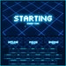 Animated Blue Neon Stream Overlays Package (twitch Overlays, Youtube ...