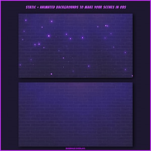 Animated PURPLE NEON Stream OVERLAYS, Panels, Alerts, Webcam Frames ...
