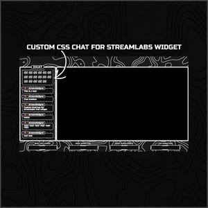 Animated Topographic Stream Overlay Package: Black and White (twitch ...