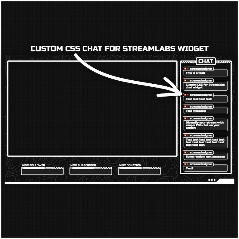 Animated DARK Stream Overlays Package for Twitch, Youtube, OBS ...