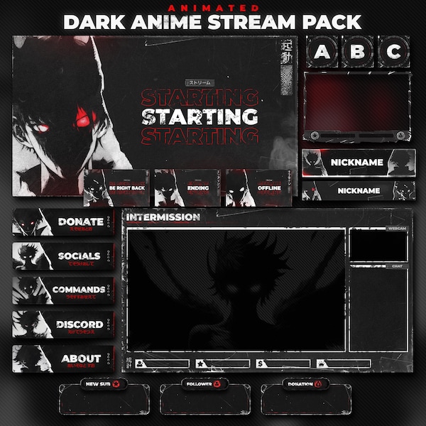 Obs Anime Scene - Etsy UK