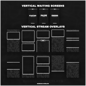 DARK CYBER Stream Overlays Package for Twitch, Youtube, OBS, Streamlabs ...