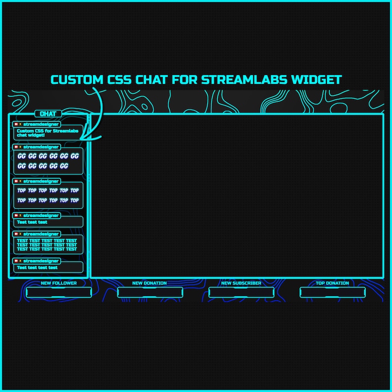 Animated BLUE Stream Overlays Package for Twitch, Youtube, OBS ...
