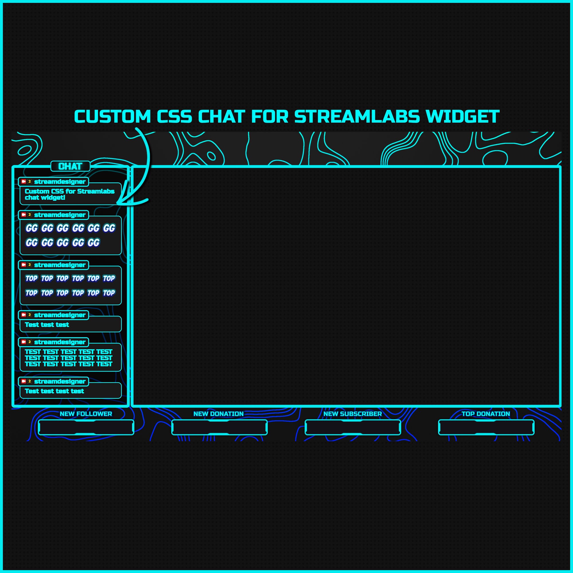 Animated BLUE Stream Overlays Package for Twitch, Youtube, OBS ...