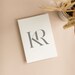 KR Monogram Wedding Logo RK Monogram Logo K and R Modern Minimalist ...