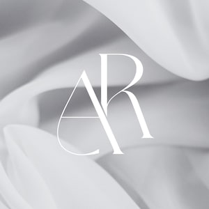 A&R Initials Monogram Wedding Logo: Modern Minimalist Design (digital ...
