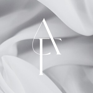 A&F Initials Monogram Wedding Logo: Modern Minimalist Couples Logo ...