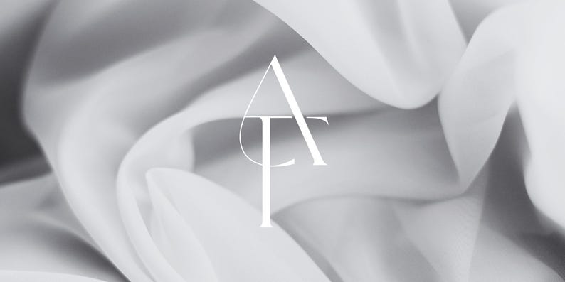 AF Monogram Wedding Logo | FA Monogram Logo | A and F Modern Minimalist ...