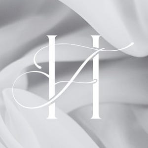 HF Monogram Wedding Logo | FH Monogram Logo | H and F Modern Minimalist ...