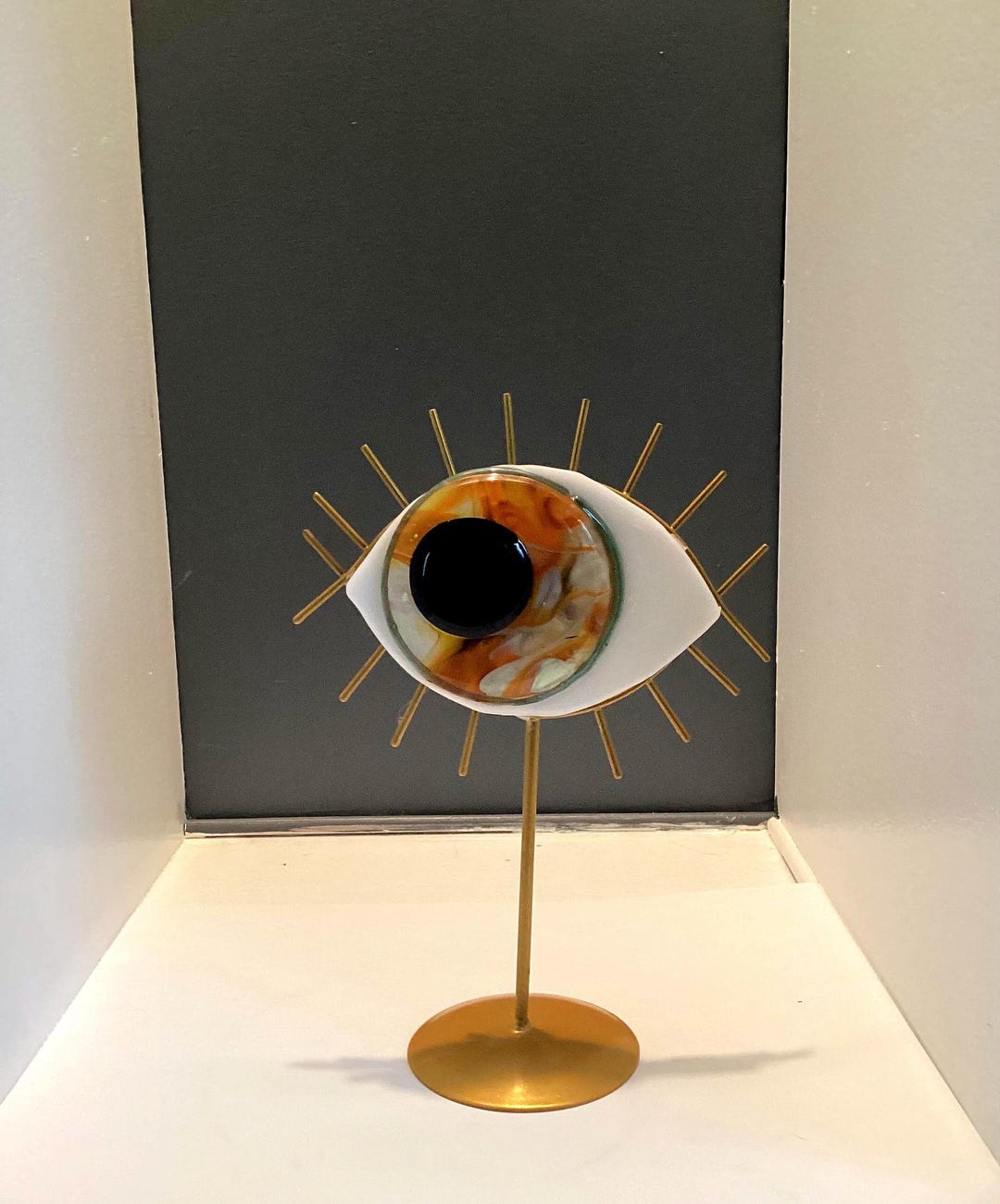 These Eyes” Fused Glass Art Sculptures FREE SHIPPING! - Etsy
