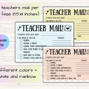 Teacher Mail, Note From the Teacher, Substitute Teacher Note, Teacher ...