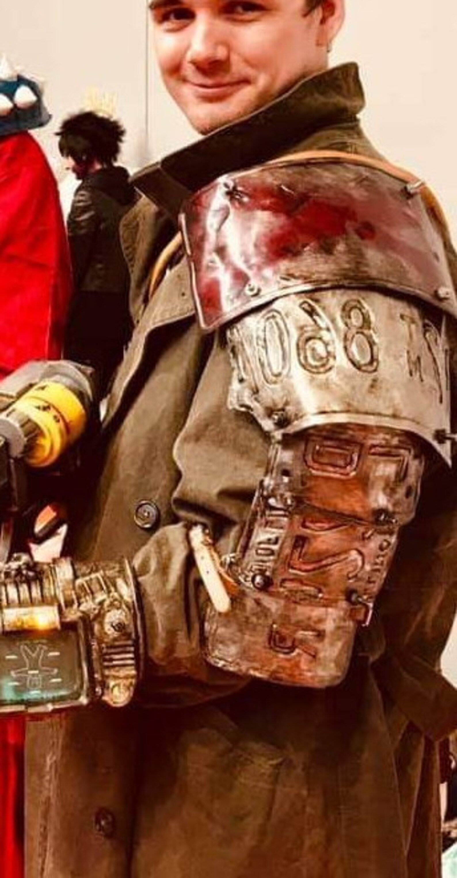 Post-apocalyptic Style License Plate Shoulder Armour - Etsy