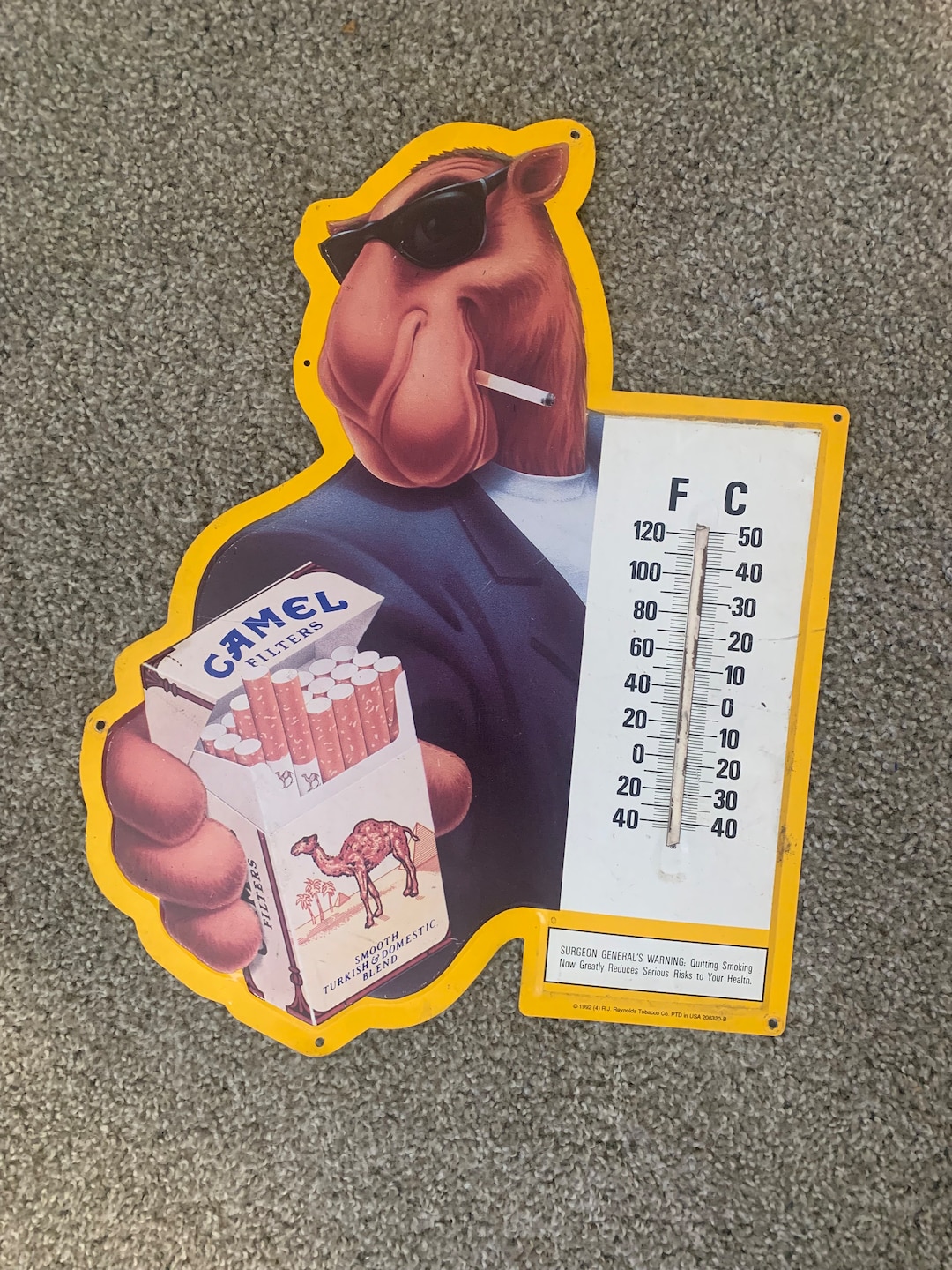 Vintage Metal Camel Cigarette Poster - Etsy